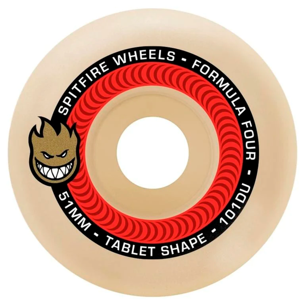 Llantas Spitfire Tablets red F4 101A – SKATEOUTLET